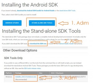 Android SDK, Eclipse ve JDK Kurulumu - Teloji