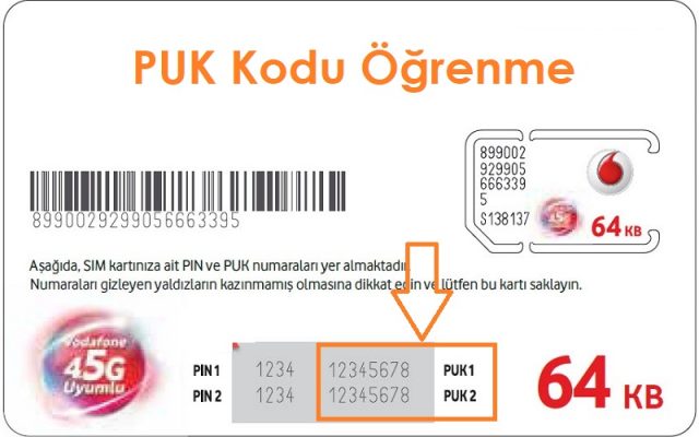 PUK Kodu Öğrenme 2023 (Turkcell, Vodafone, Türk Telekom) - Teloji